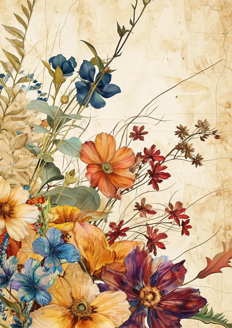 Vintage bloemen poster kopen | Printmolen.nl