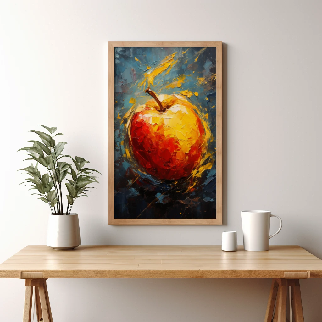 Appel poster in de stijl van Van Gogh | Unieke kunstprints voor elk ...
