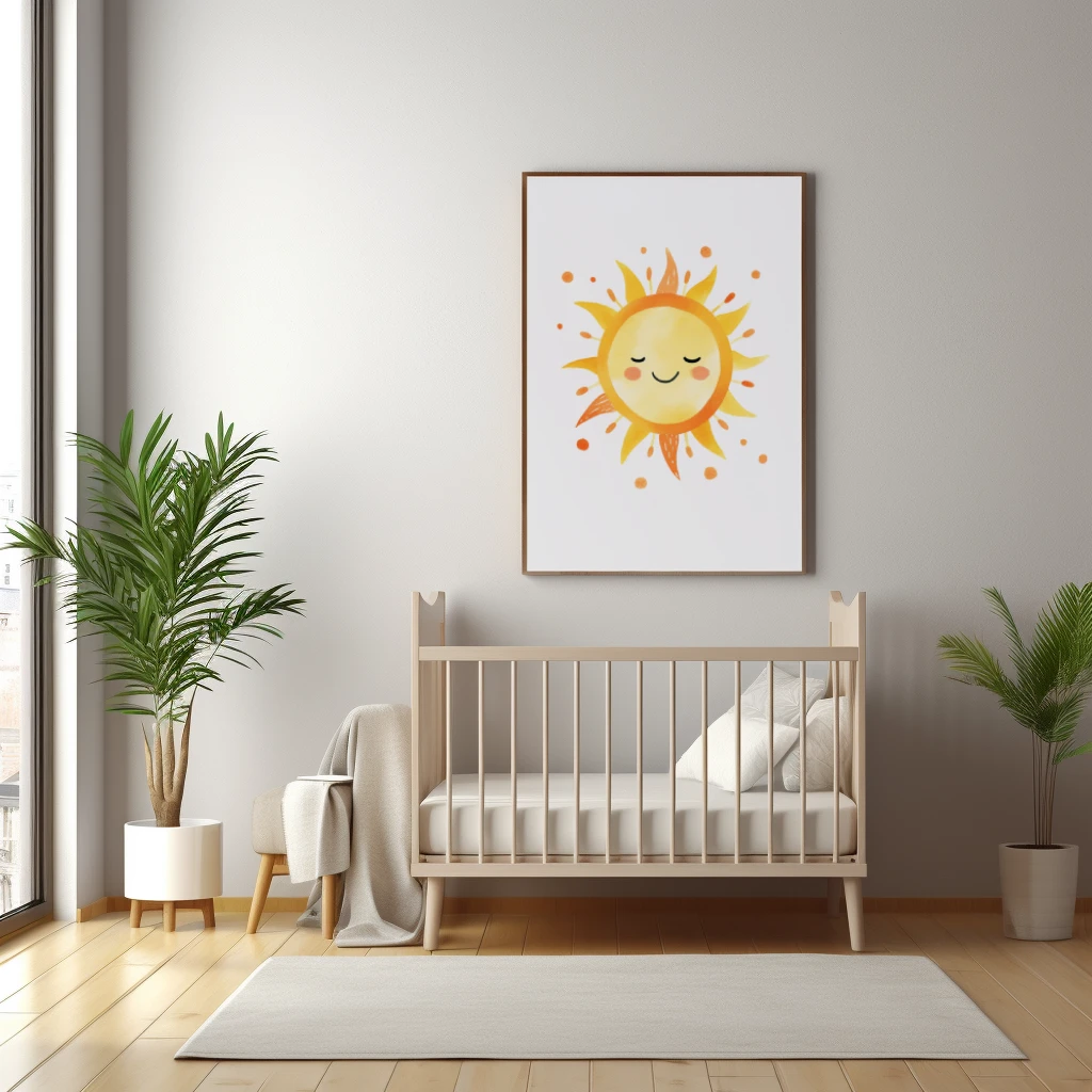 Lachende zon poster kopen | Printmolen.nl