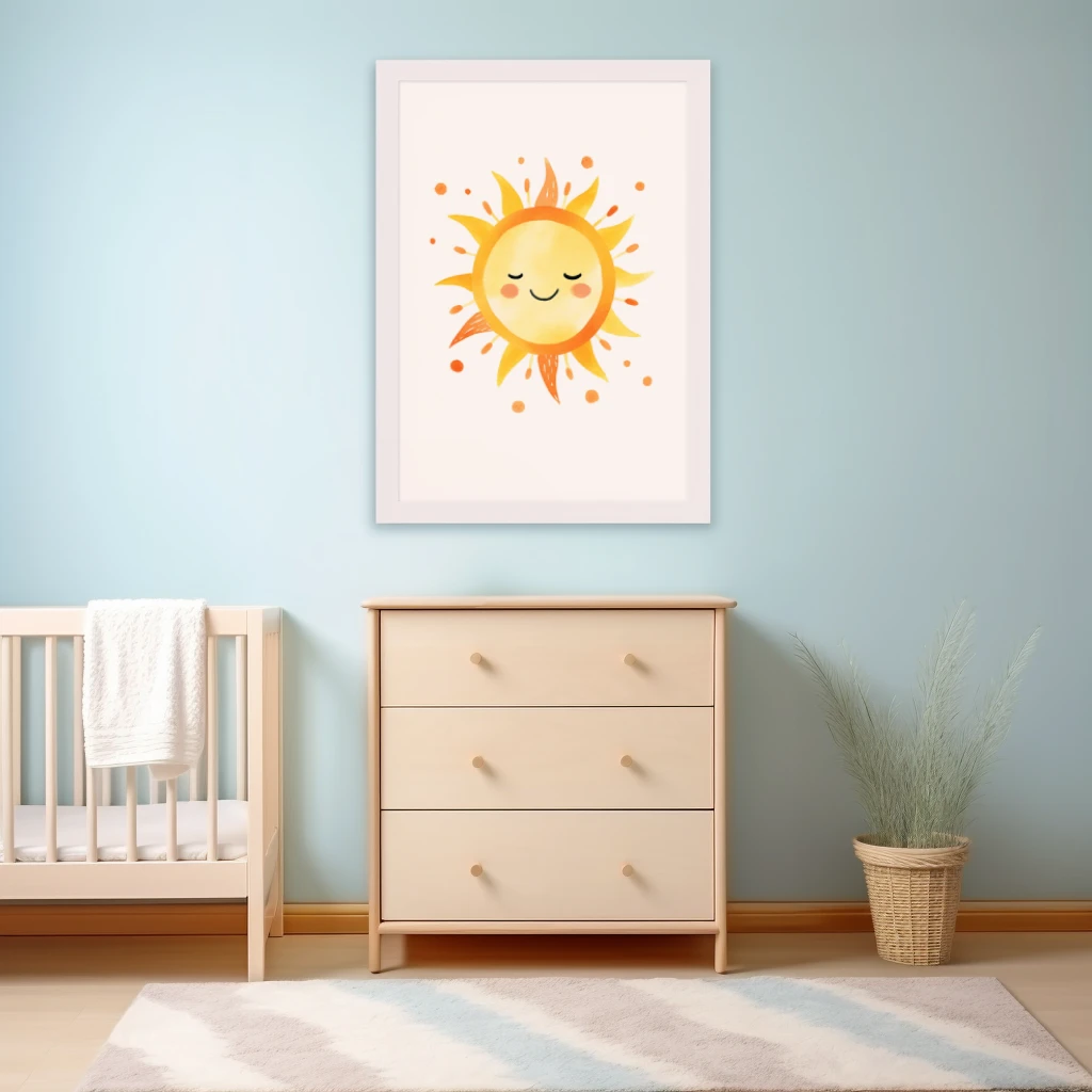 Lachende zon poster kopen | Printmolen.nl